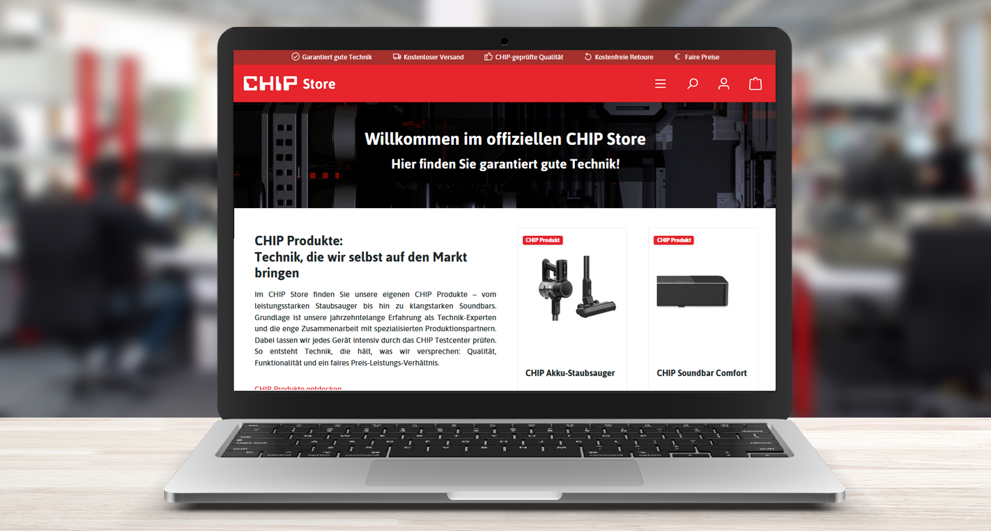 "Chip" eröffnet "ChipStore.de" mit Technikprodukten
