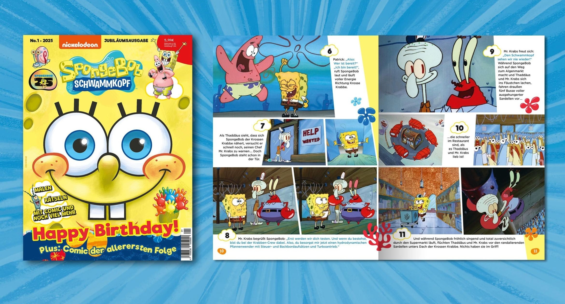 RTL/G+J bringt "SpongeBob"-Magazin in den Handel